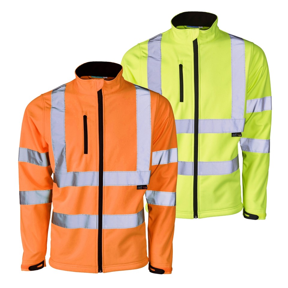 Hi Vis Softshell Jacket - JM Work Wear